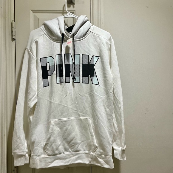 PINK Victoria's Secret | Tops | Nwt Pink Vs Checkered Sherpa Hooded ...